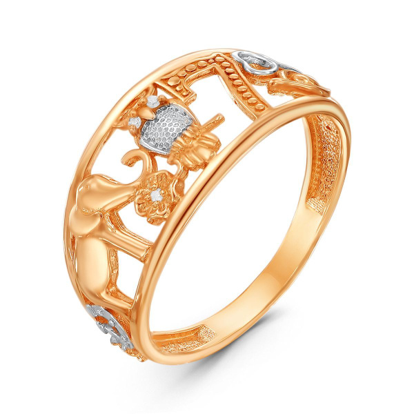 VALTERA Кольцо Серебро позолоченное 925 пробы - купить с доставкой по ...