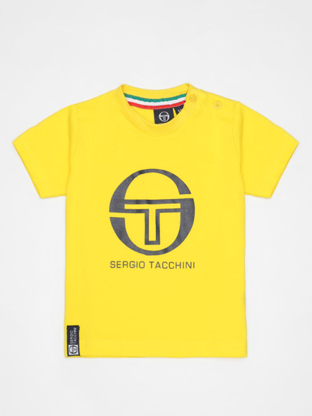 Футболка Sergio Tacchini, размер 86, цвет желтый, 95% хлопок; 5% ...