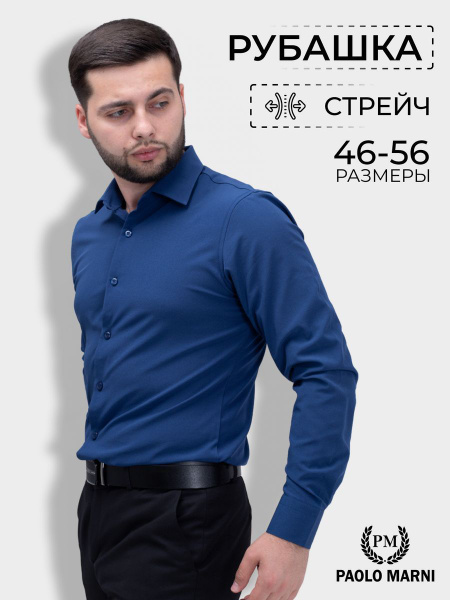 Рубашка Paolo Marni - купить с доставкой по выгодным ценам в интернет-магазине OZON (1028734090)