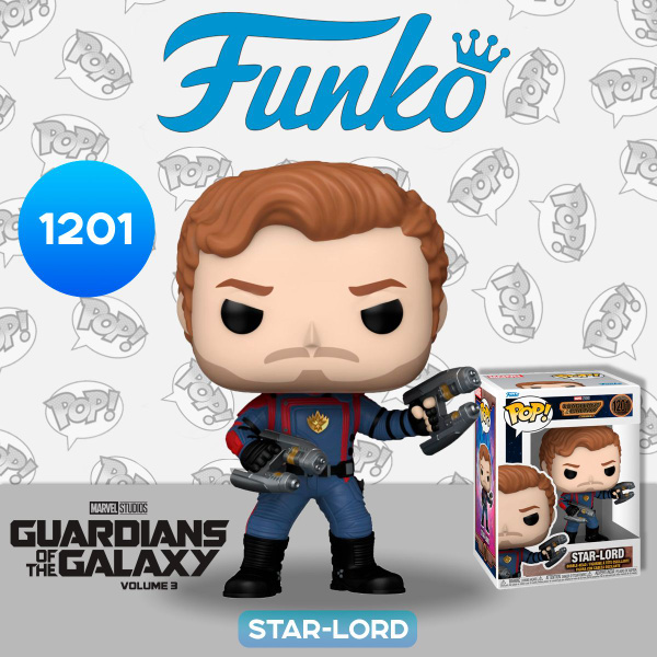 Фигурка Funko POP! Bobble Marvel Guardians Of The Galaxy 3 Star-Lord ...