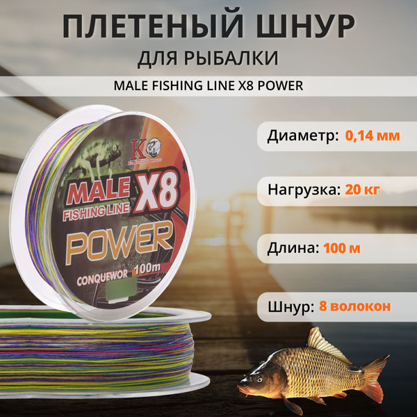 Плетеный шнур для рыбалки Свияга, 100 м купить по выгодной цене в ...