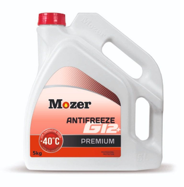 Антифриз MOZER Premium G12+ 5 кг красный купить по выгодной цене в ...