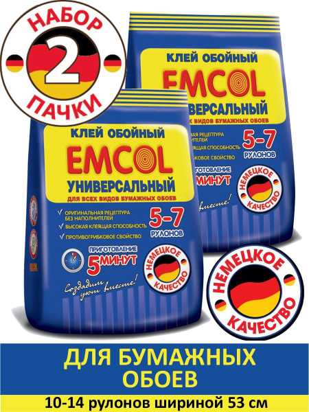 Клей для обоев EMCOL Универсальный, 360 г. - купить по доступной цене в ...