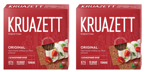 КРУАЗЕТТ CROISETTE Хлебцы ржаные тонкие, 200 г, 2 уп - купить с ...