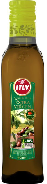 Масло оливковое ITLV Extra Virgin, 250мл - купить с доставкой по ...