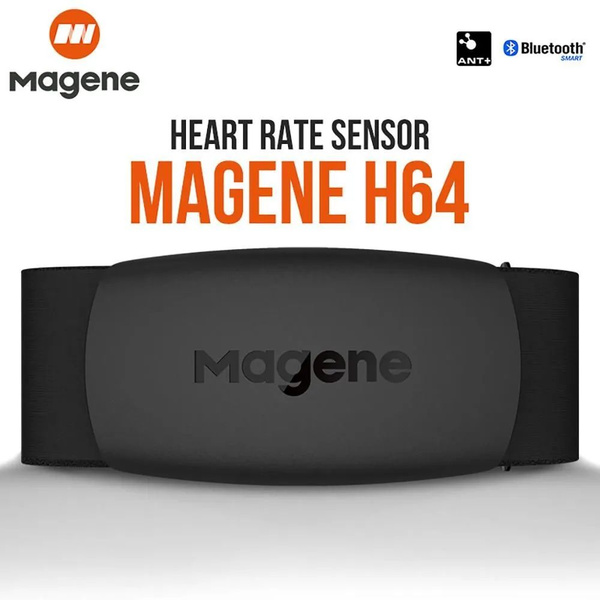 Нагрудный пульсометр Magene H64/H003, Двойной датчик сердечного ритма ...