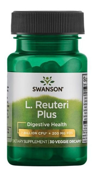Пробиотик Реутери 30 капсул, Swanson Probiotic L. Reuteri Plus, Для ...