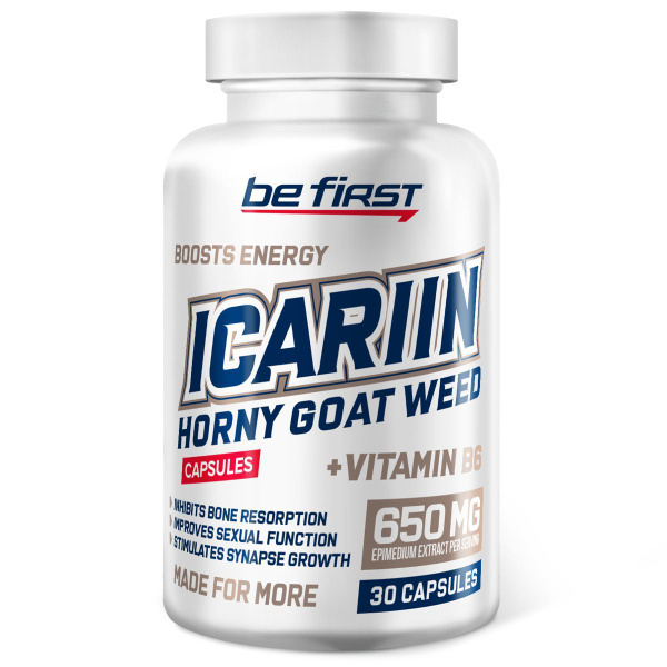 Икариин (экстракт горянки) Be First Icariin, 30 капсул / horny goat ...