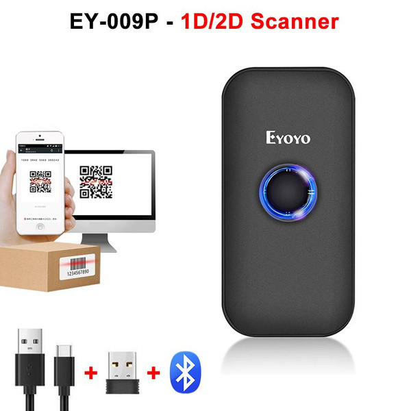 Eyoyo Mini Portable 1D 2D Bluetooth Сканер штрих-кода QR-код Устройство ...