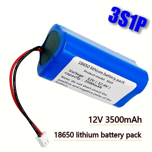 12V 3A 18650 Литиевый аккумулятор 3S1P 3500 мАч Встроенный BMS ...