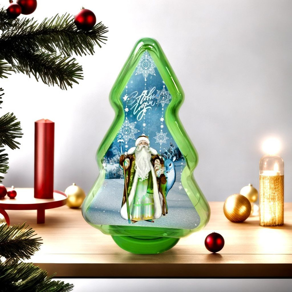 Подарочная упаковка для Нового Года. Банка Елка для сладкого подарка ...