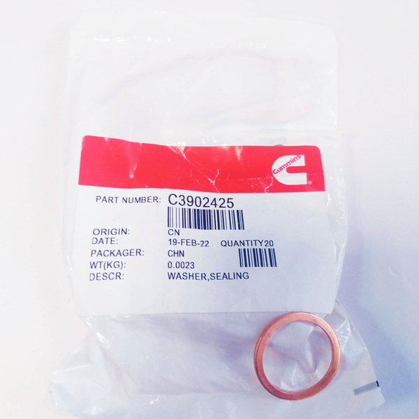 Шайба,Уплотнение Медная М22 ( 3902425 ) - купить с доставкой по ...