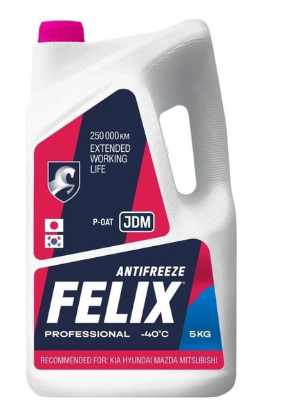 Антифриз FELIX JDM Pink G12++, Готовый раствор купить по выгодной цене в интернет-магазине OZON ...