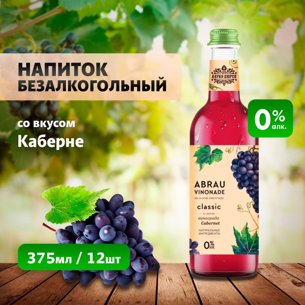 Напиток безалкогольный сильногазированный Абрау Винонад со вкусом ...