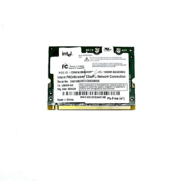 Характеристики Модуль WiFi Intel 2200BG (WM3B2200BG) подробное описание ...