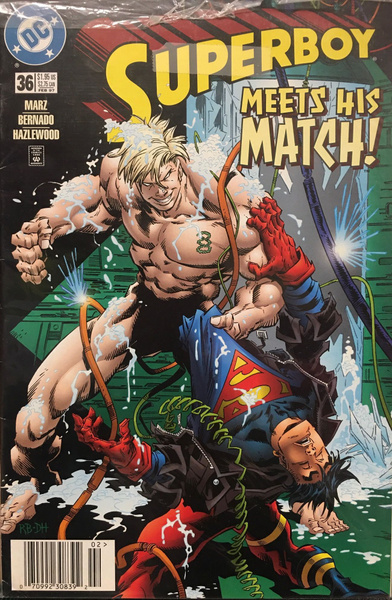 SuperBoy #36 Feb 97. Meets His Match. DC Comics. Оригинальный комикс на ...