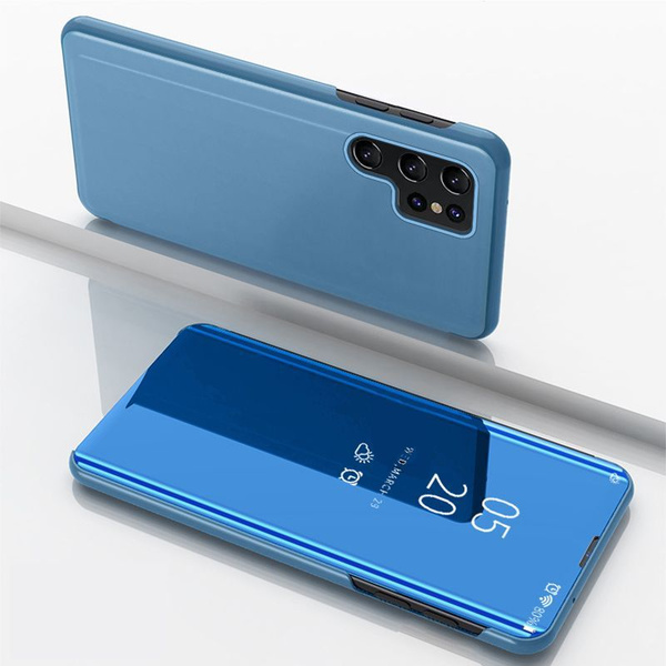 Умный зеркальный чехол-книжка для телефона для Samsung Galaxy A72(синий ...