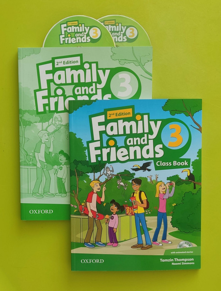 Family and Friends 3 Class Book with Multi ROM + Workbook with CD 2nd ...