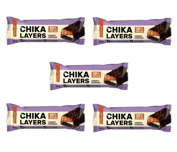 Протеиновый батончик в шоколаде Chikalab Chika Layers 5ти слойный Без ...