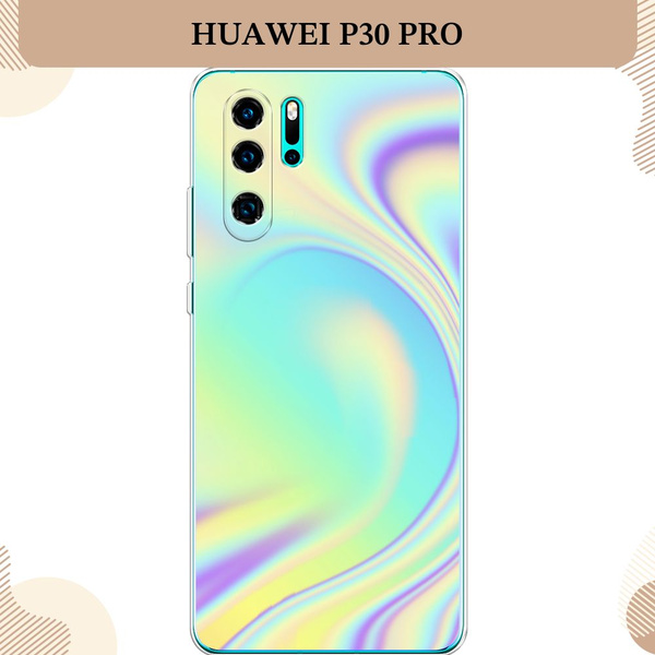 Силиконовый чехол на Huawei P30 Pro / Хуавей P30 Pro Нежно-голубая ...