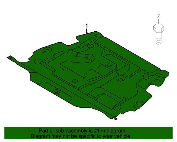 31290966 Брызговик двигателя 5CYL VOLVO - Volvo арт. 31290966 - купить ...