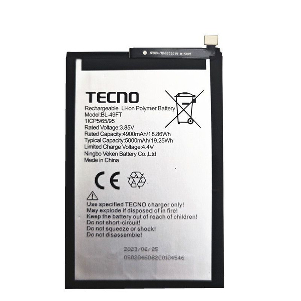 Аккумулятор BL-49FT для Tecno Spark 5 Air 6 Go / 8C 8P Go 2022 / POP 5 ...