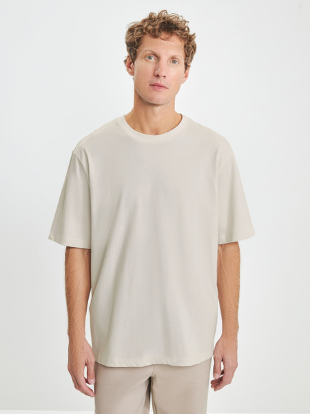 Футболка Zarina, размер 52, цвет слоновая кость, 100% хлопок - купить по выгодной цене в ...