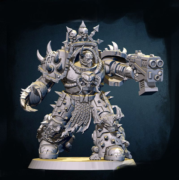 Терминатор Хаоса, Terminator Chaos Sorcerer / Lord (54мм) миниатюра для ...