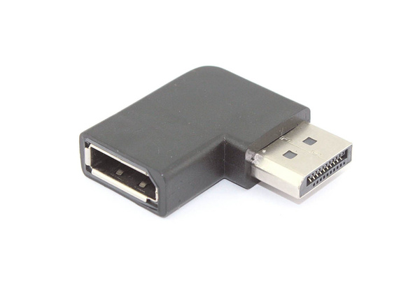 Переходник Displayport угловой мама-папа, 8K 60Гц, 32.4 Гбит/с - купить ...