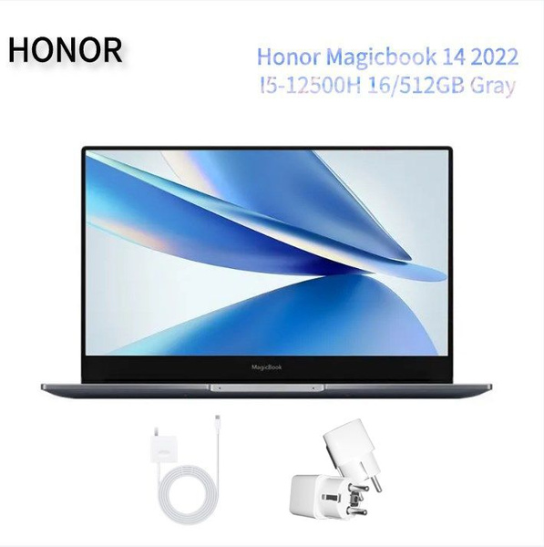 Ноутбук Honor, 14, Honr MagicBook 14, Intel Core i5-12500H, 16 ГБ ...