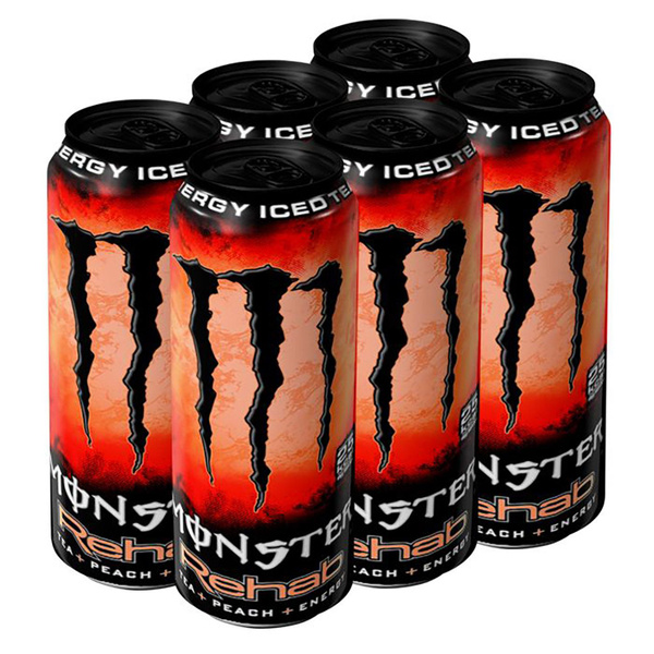 Энергетический напиток Monster Energy Rehab Peach Tea со вкусом ...