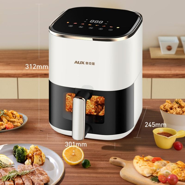 AUX Аэрогриль Электрическая воздушная фритюрница, белый, черный купить ...