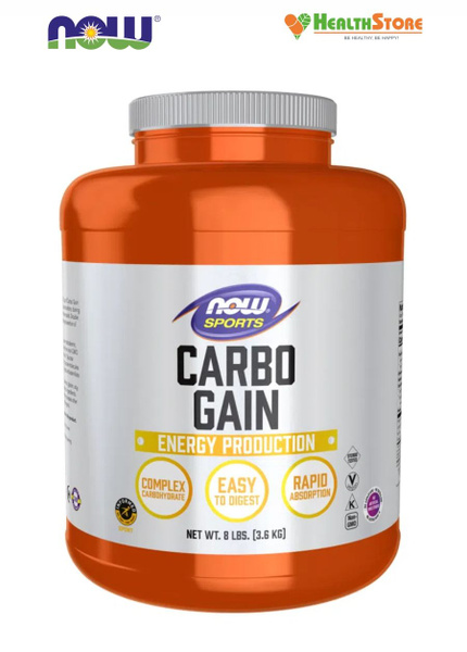 NOW Carbo Gain 3,6кг гейнер для набора массы и выносливости США ...