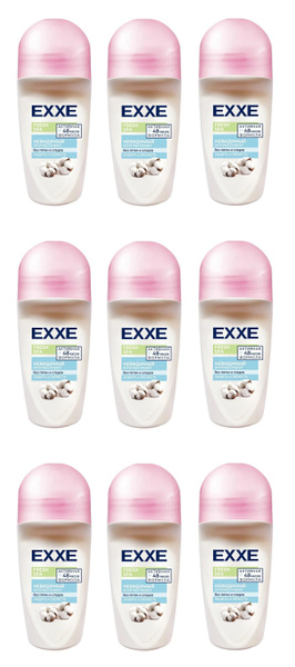 EXXE Женский дезодорант антиперспирант Fresh SPA Невидимый, 50 мл (ролик), 9 шт - купить с ...