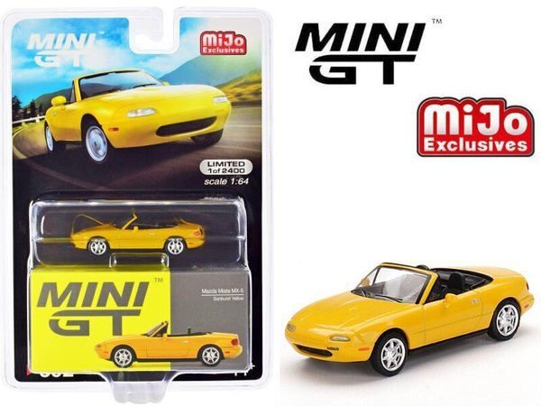 Модель коллекционная Mini GT 1:64 Mazda Miata MX-5 Sunburst Yellow ...