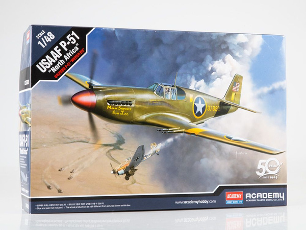 Сборная модель самолета Academy USAAF P-51 North Africa, масштаб 1/48 ...