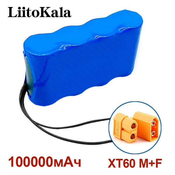 LiitoKala 4S1P 12,8 В 10000 мАч 18650 Аккумуляторная батарея со сбалансированным BMS 4S 40A для ...