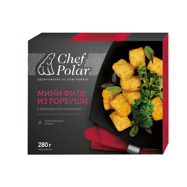 Мини-филе горбуши в панировке Chef Polar, 280 г - купить с доставкой по ...