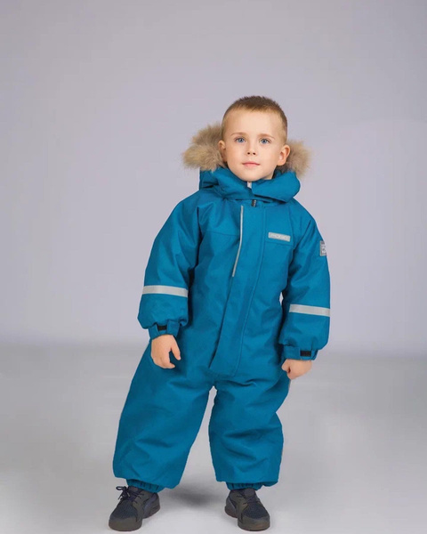 Комбинезон зимний мембранный Pogo Kids Цвет: джинс Размер: 86, Мальчики ...