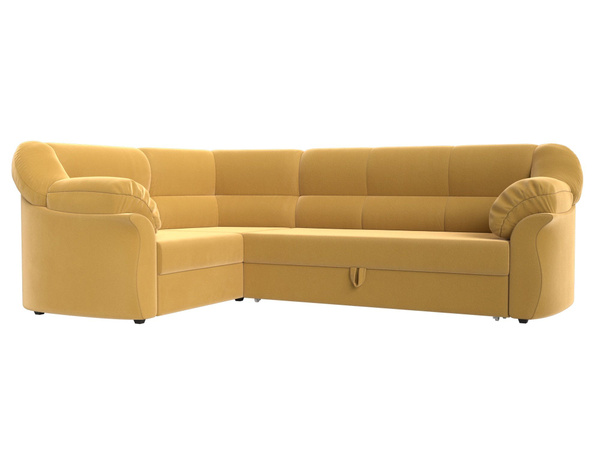 Диван угловой Карнелла левый угол,Желтый - купить с доставкой по ...