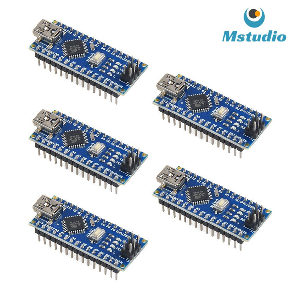Характеристики 5 шт Плата Arduino Nano V3 0 Mini Usb Atmega328p Ch340