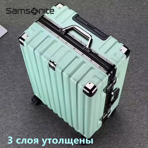подлинный Samsonite чемодан на колесиках высококачественный легкий ...