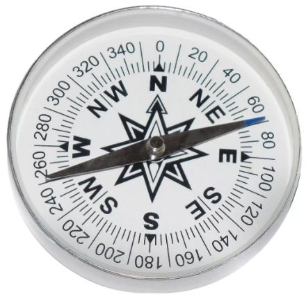 Компас ASMAR серебряный диаметр 77мм - купить по низким ценам в ...