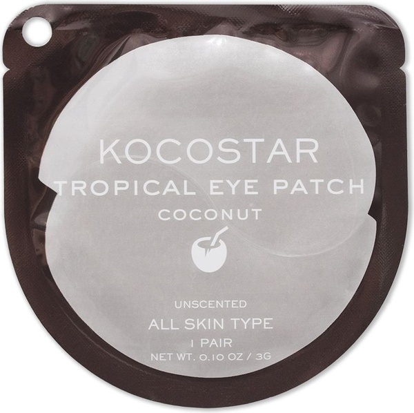 Гидрогелевые патчи под глаза с экстрактом кокоса KOCOSTAR TROPICAL EYE ...