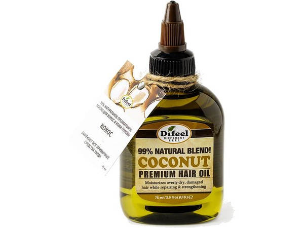 масло для волос Difeel Natural Coconut Premium Hair Oil 99 купить с