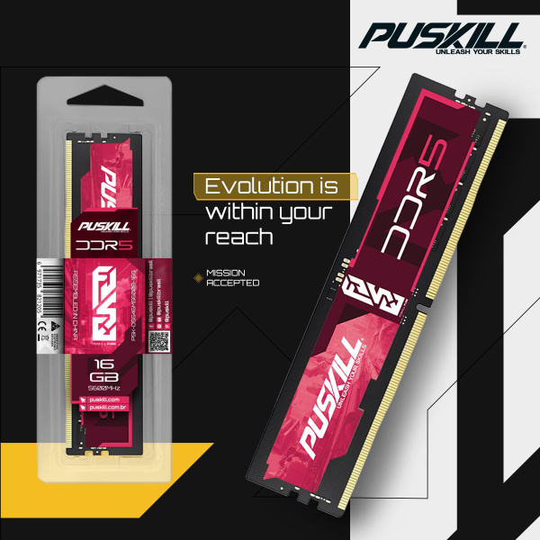 Модуль оперативной памяти PUSKILL DDR5 Desktop Memory 16GB 5600 FUSE16 ...