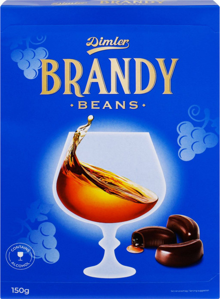 Шоколадные конфеты DIMLER Brandy Beans, 150г. Начинка из бренди купить ...
