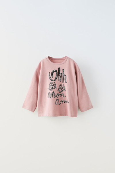 Поло Zara, размер 116, цвет светло-розовый, 100% хлопок - купить по выгодной цене в интернет ...