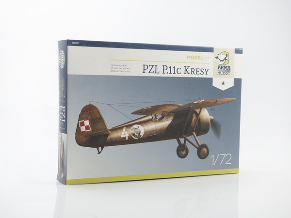 Сборная модель самолета Arma Hobby PZL P.11c Kresy Model kit, масштаб 1 ...