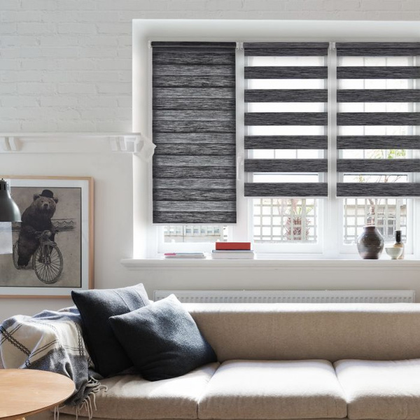 Рулонные шторы Delfa Best , размер 73х160 см, темно-серый, Текстиль, Пластик купить по низкой ...